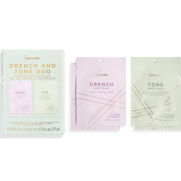 Karuna | Skincare | Karuna Drench And Tone Duo Face Mask | Poshmark